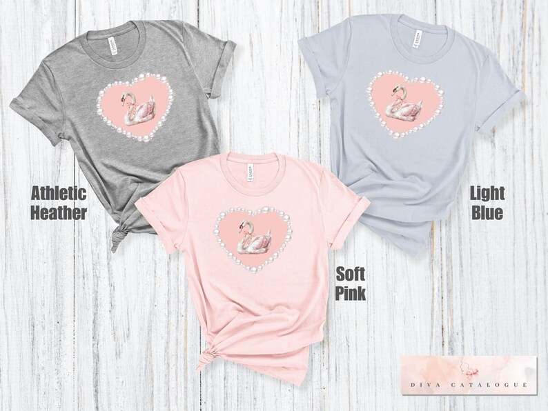 Coquette Clothing Cute Swan Shirt Y2K Baby Tee Preppy Stuff for Teens ...