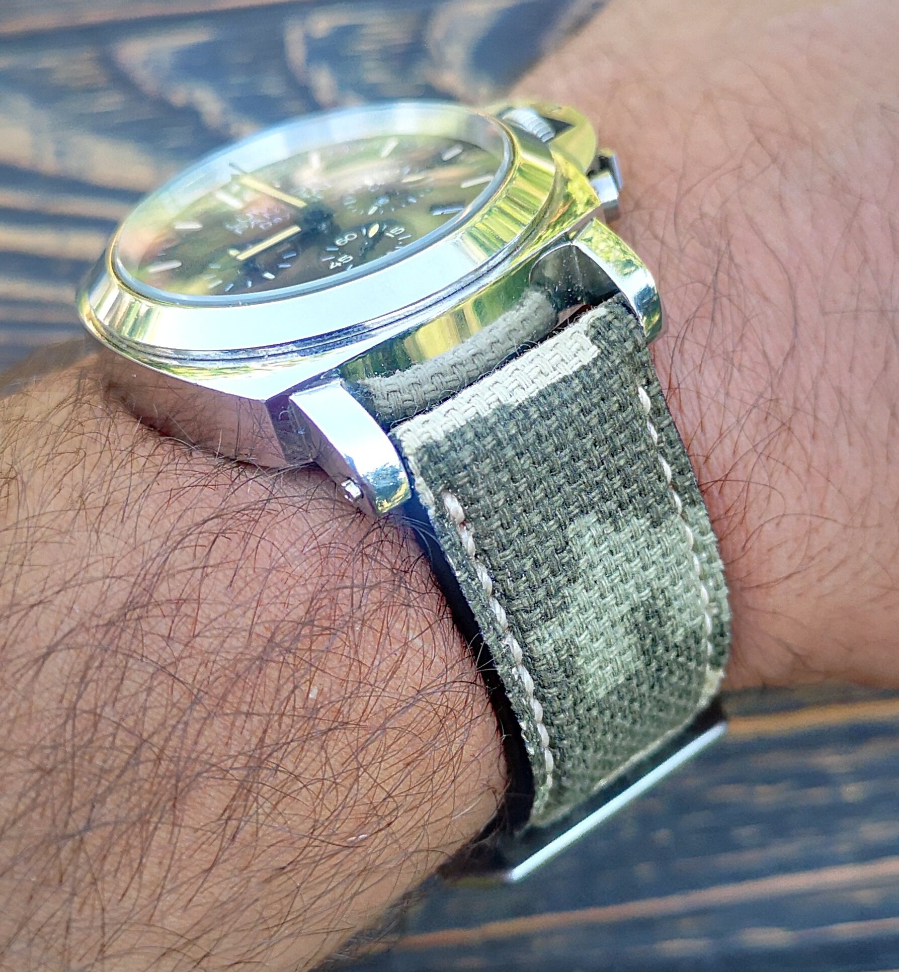 Canvas Watch Strap,canvas Watch Strap Camouflage pixel Color,for 20mm ...