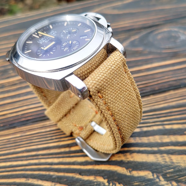 Watch Strap White Canvas - Etsy