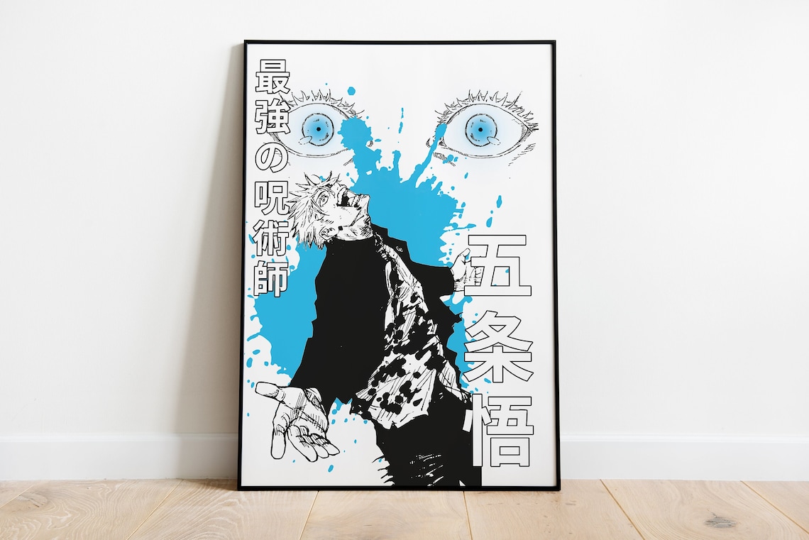 Anime Poster Jujutsu Kaisen Gojo Satoru, Anime Wall Art, Jjk Poster - Etsy