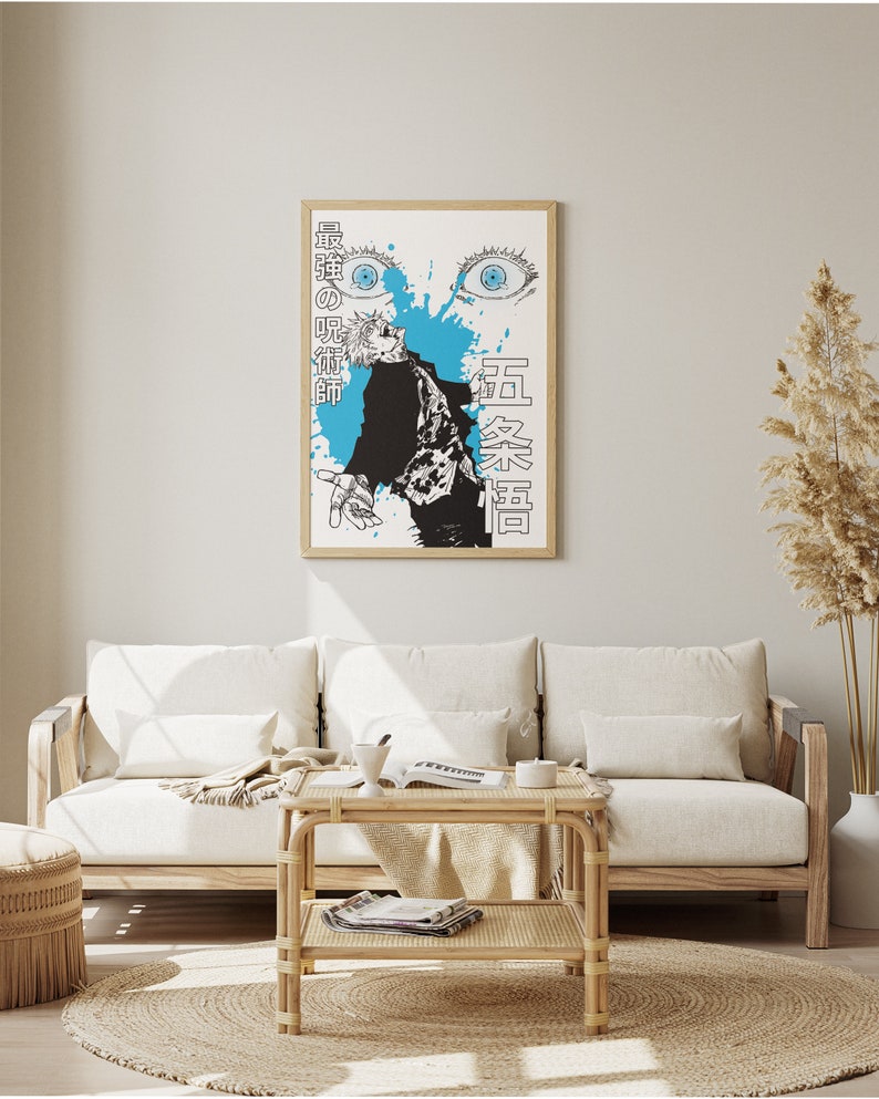 Anime Poster Jujutsu Kaisen Gojo Satoru, Anime Wall Art, Jjk Poster - Etsy
