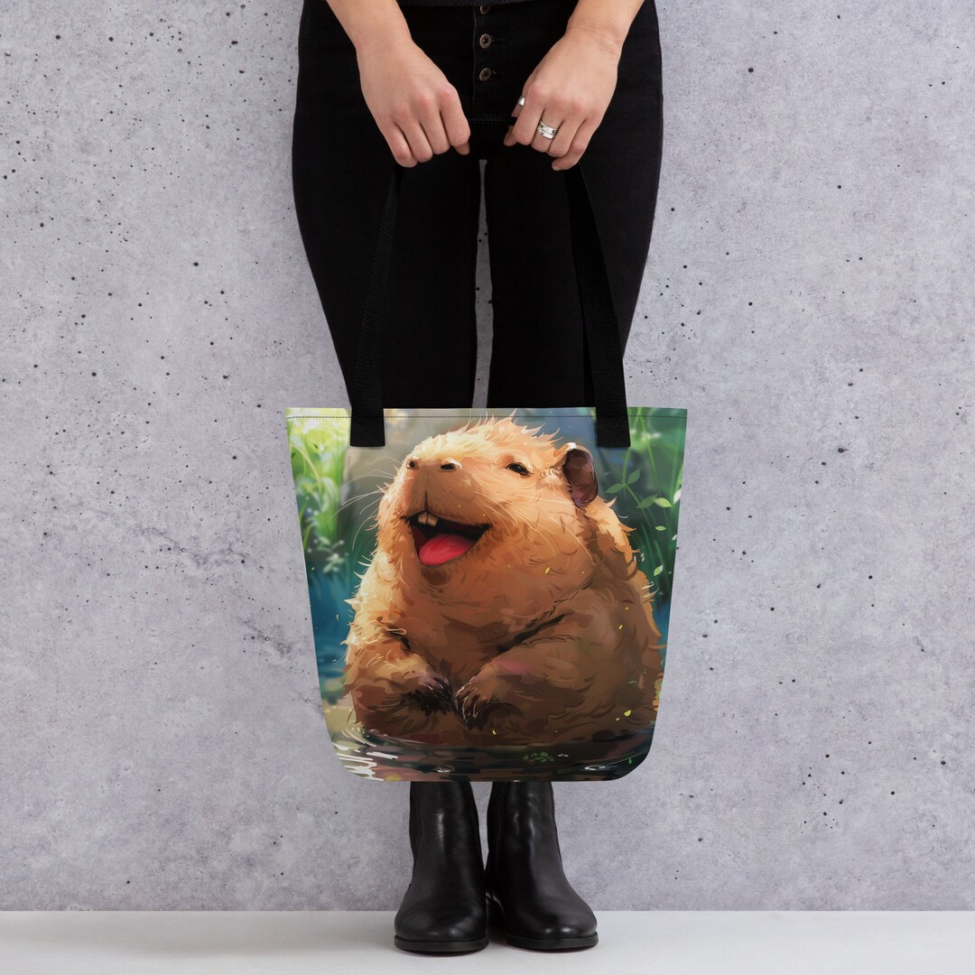 Capybara Tote Bag Cute Kawaii Capybara Gift Anime Tote Bag Cute Animal ...