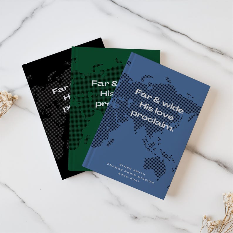 Personalized Missionary Journal, LDS Mission Journal, Missionary Gift ...