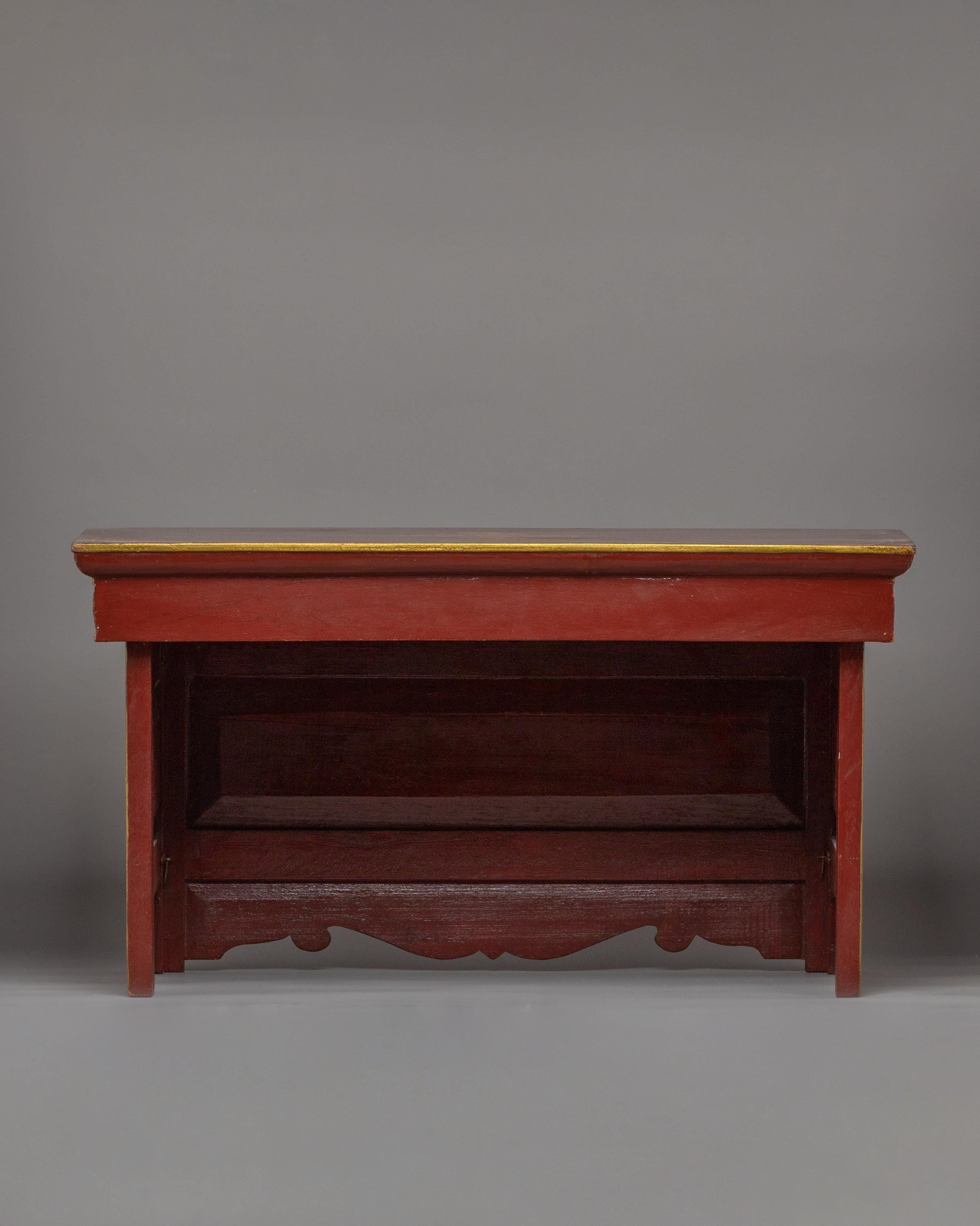 Hand-carved Tibetan Table (chokchi) | Foldable Altar Table - Etsy