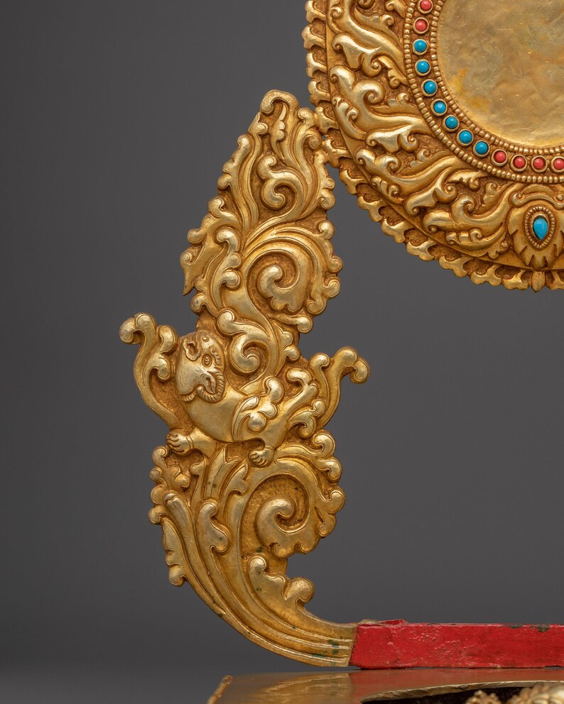 Traditional Gold-plated, Copper Throne | Sacred Ritual Throne for ...
