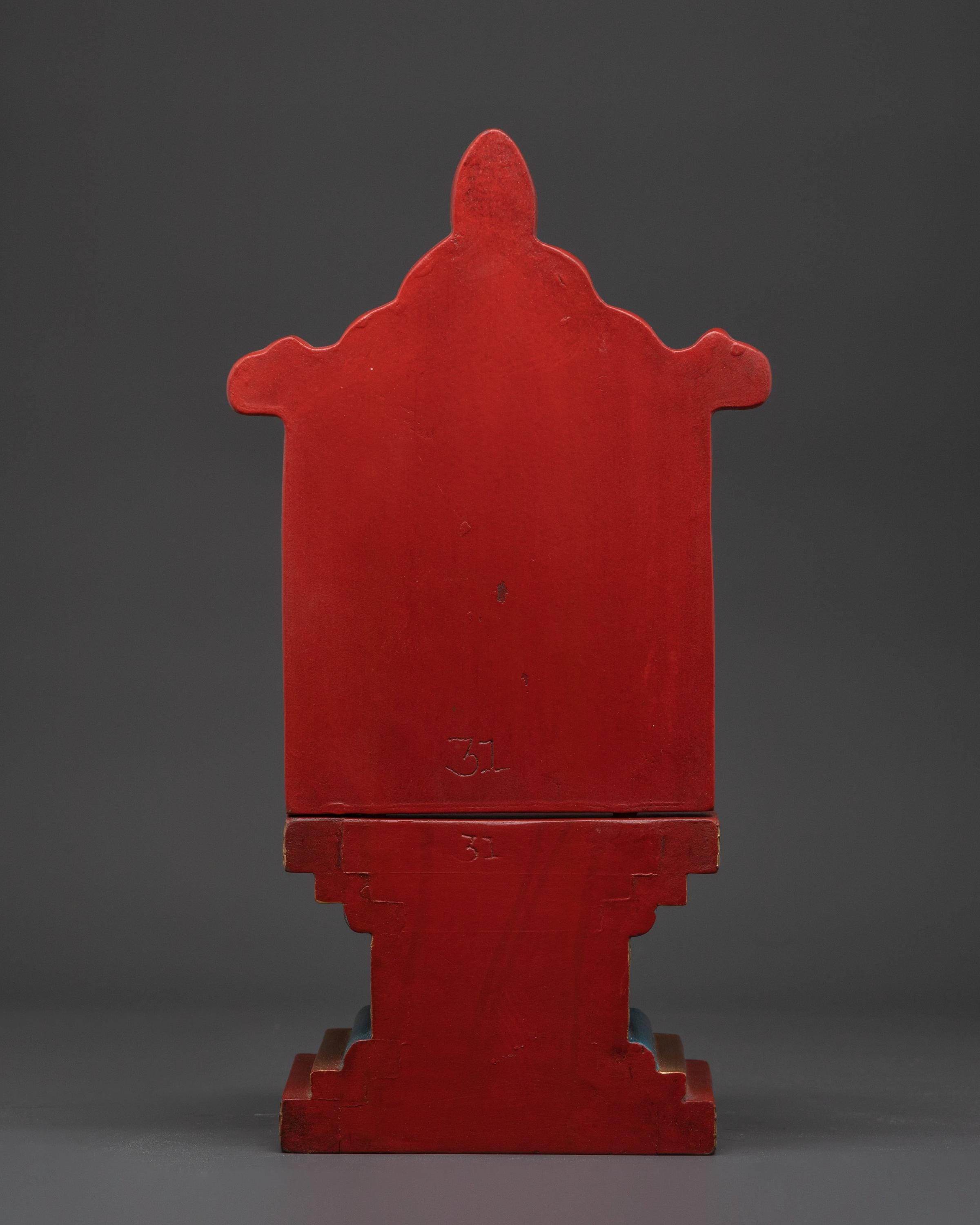 Handcrafted Tibetan Throne | Traditional Buddhist Seat for Meditation ...