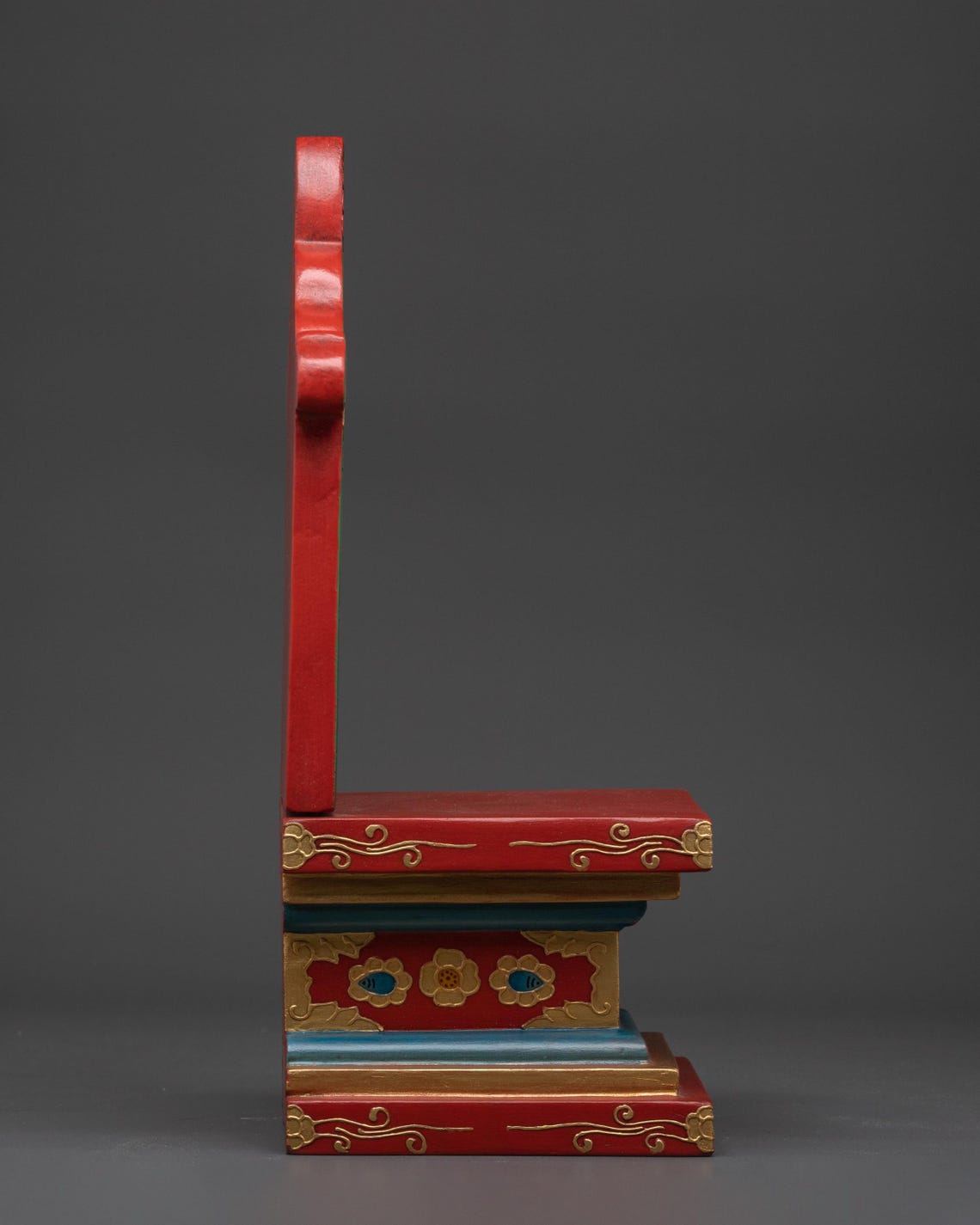 Handcrafted Tibetan Throne | Traditional Buddhist Seat for Meditation ...