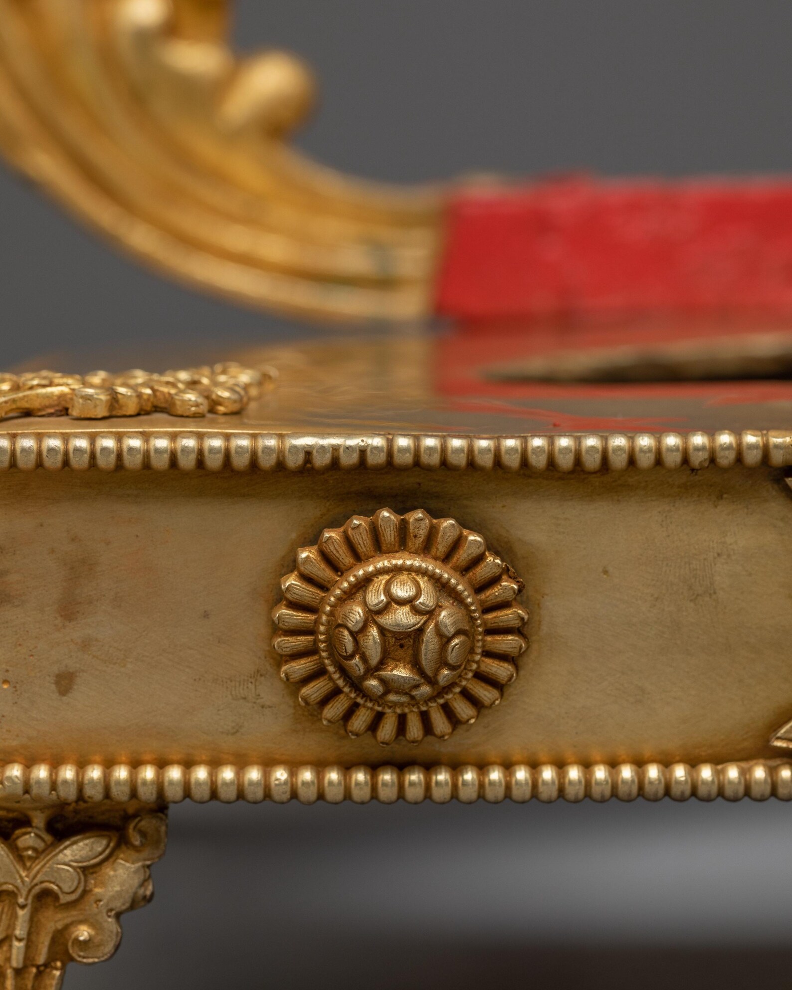 Traditional Gold-plated, Copper Throne | Sacred Ritual Throne for ...