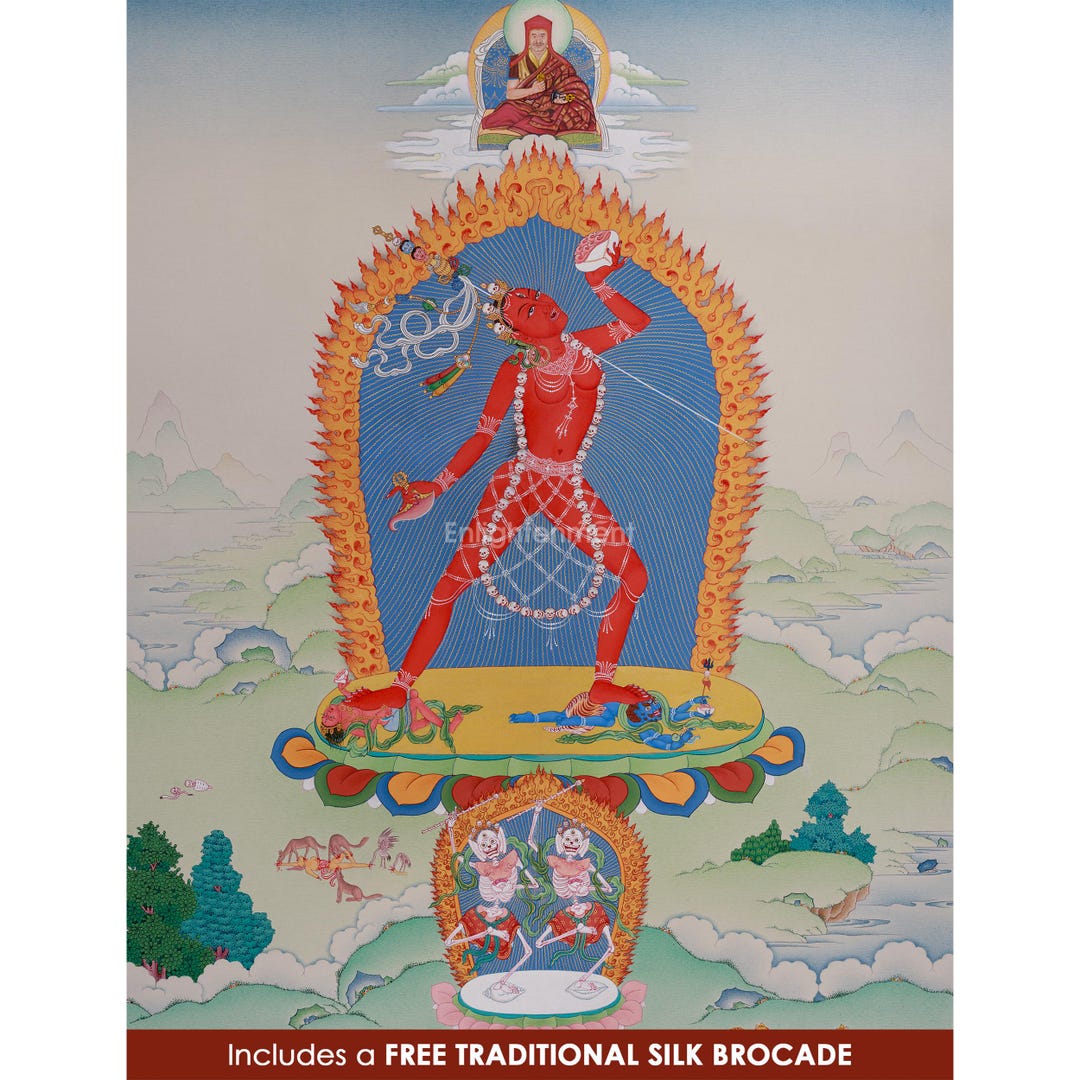 Goddess Dakini Vajrayogini Thangka the Supreme Dakini of Wisdom and ...