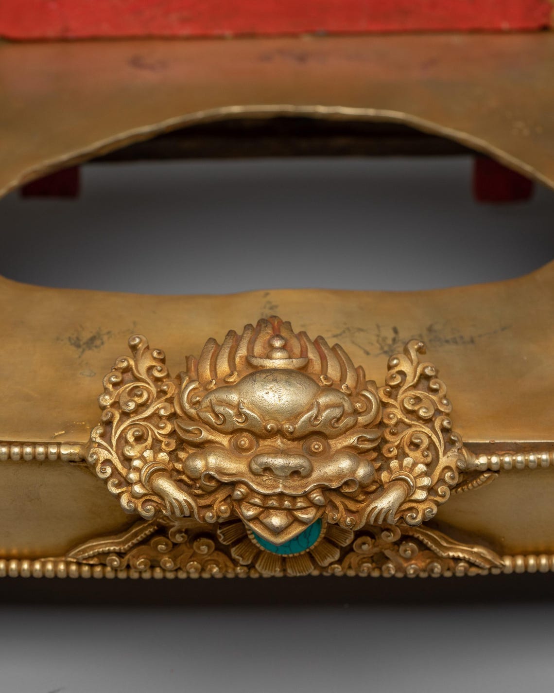 Traditional Gold-plated, Copper Throne | Sacred Ritual Throne for ...