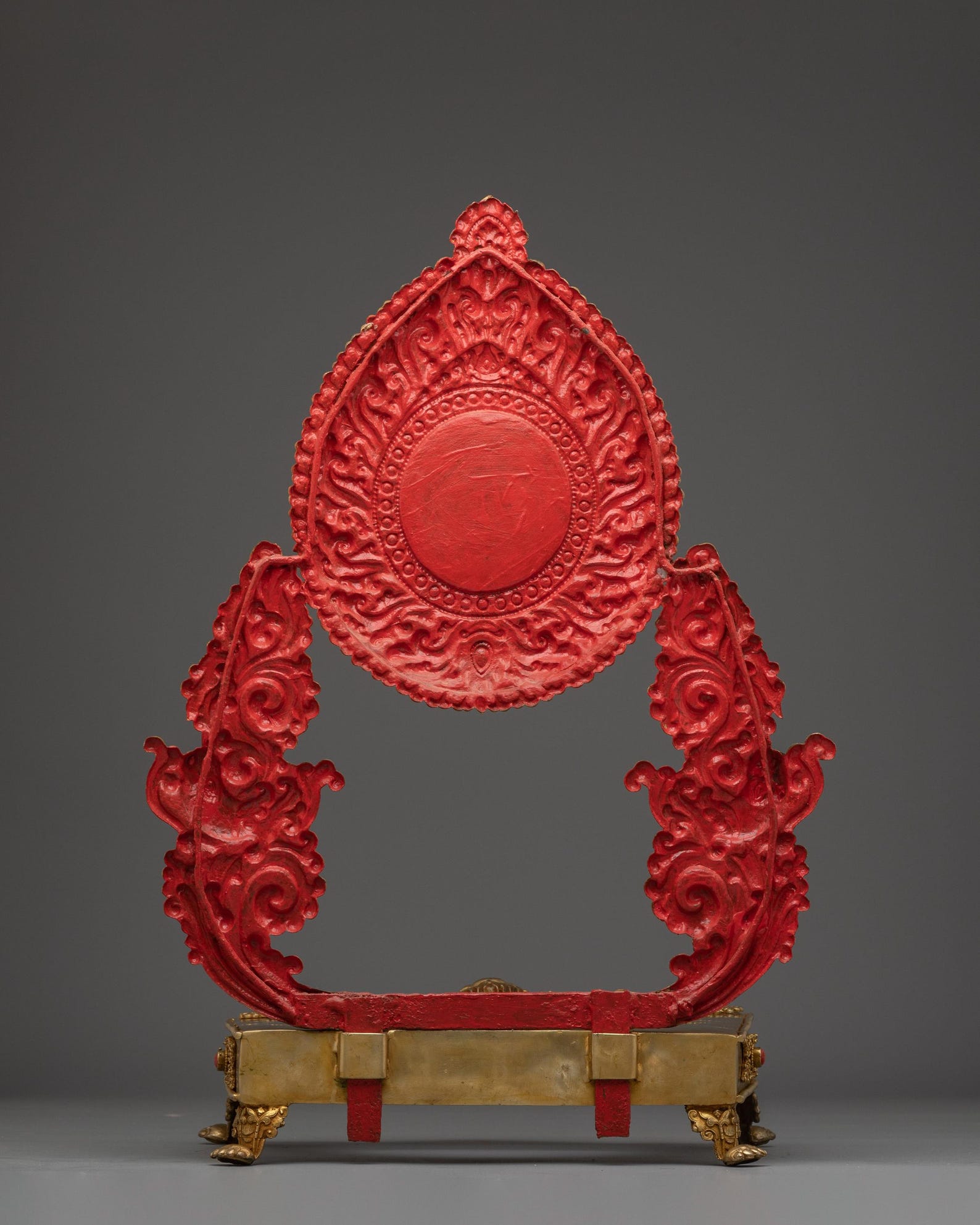 Traditional Gold-plated, Copper Throne | Sacred Ritual Throne for ...