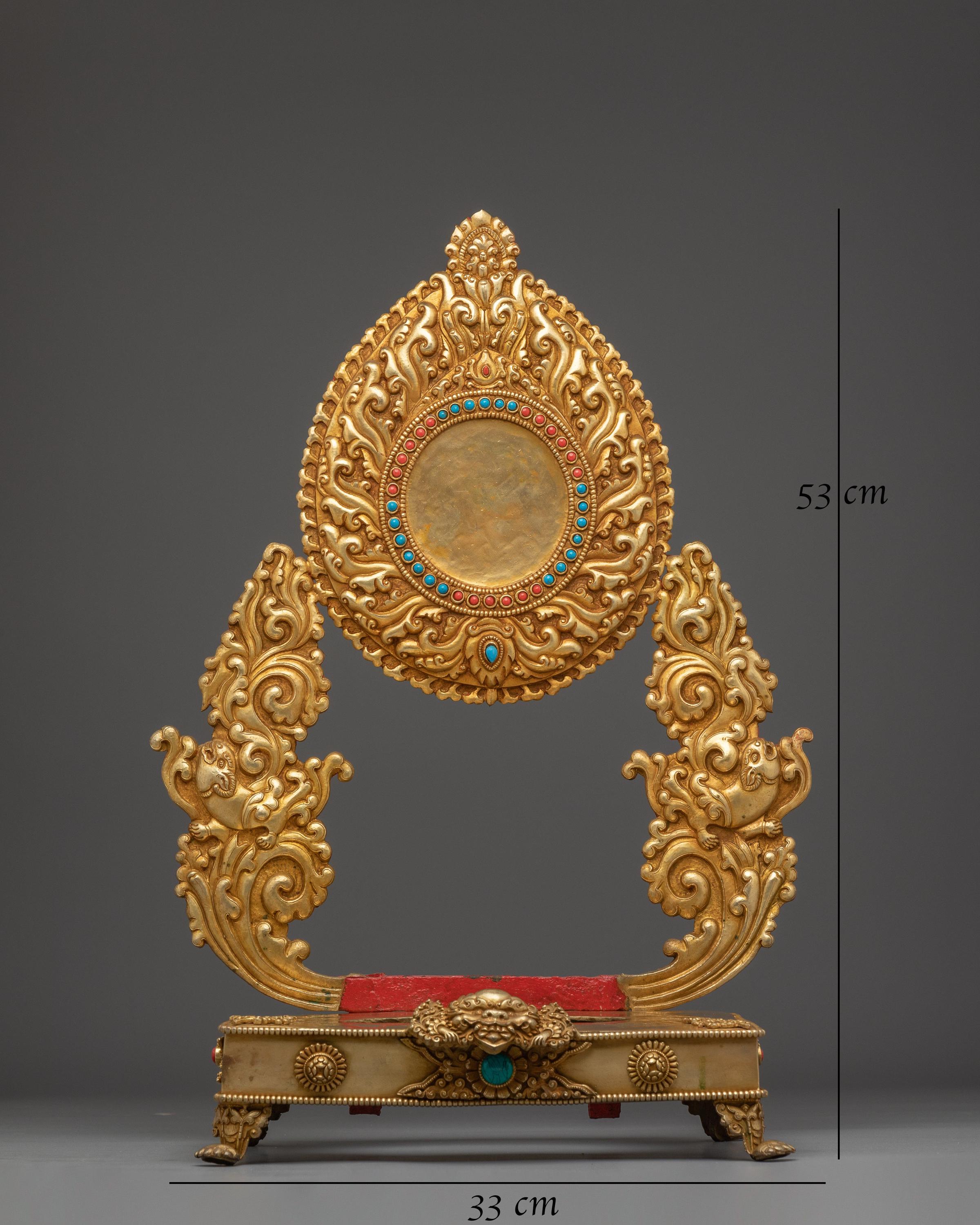 Traditional Gold-plated, Copper Throne | Sacred Ritual Throne for ...