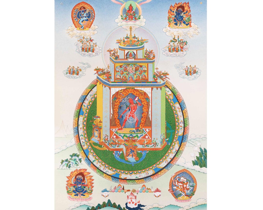 Vajrayogini Mandala Thangka High Quality Giclee Canvas Print | Immerse ...