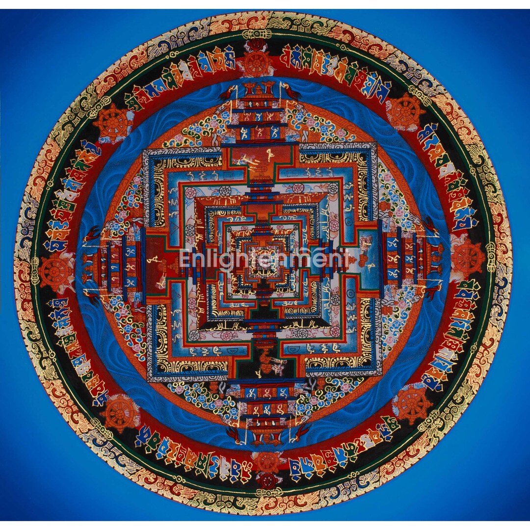 Kalachakra (wheel of Time) Mandala Thangka | Spiritual Journey Through ...