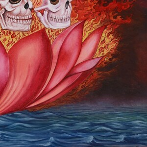 Goddess Chamunda Canvas Print | the Hindu Goddess of War & Disasters ...