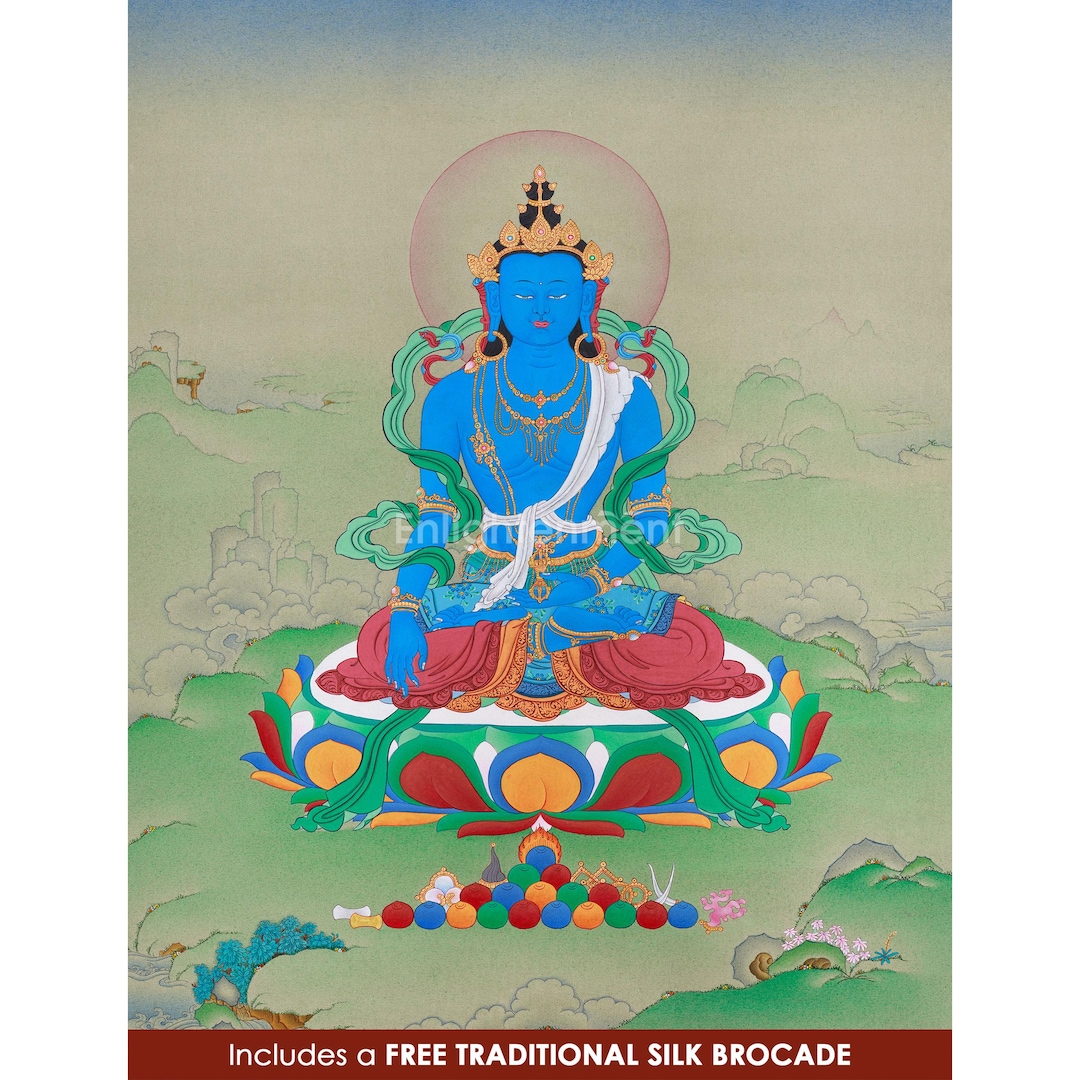 Buddha Mitrupa Thangka – Symbol of Unshakable Wisdom and Serenity ...
