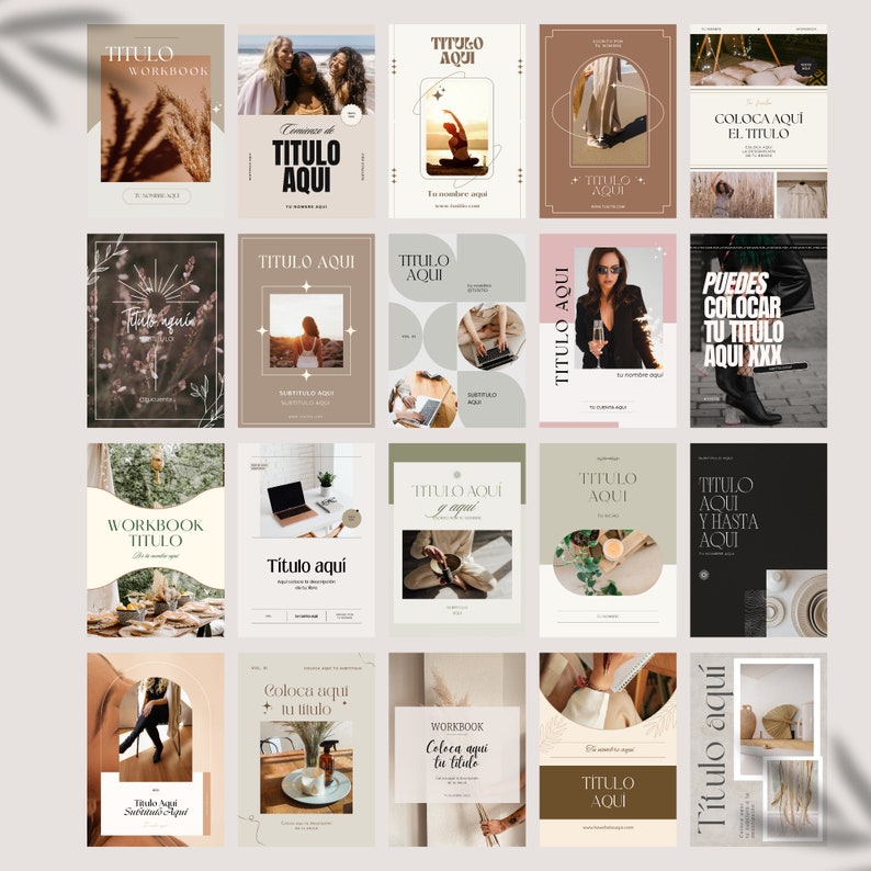 20 Book Cover Template Designs, Ebook, Playbook, Handbook, Physical and ...