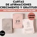 Cartas de Agradecimiento Cartas de Afirmaciones Positivas Imprimibles ...
