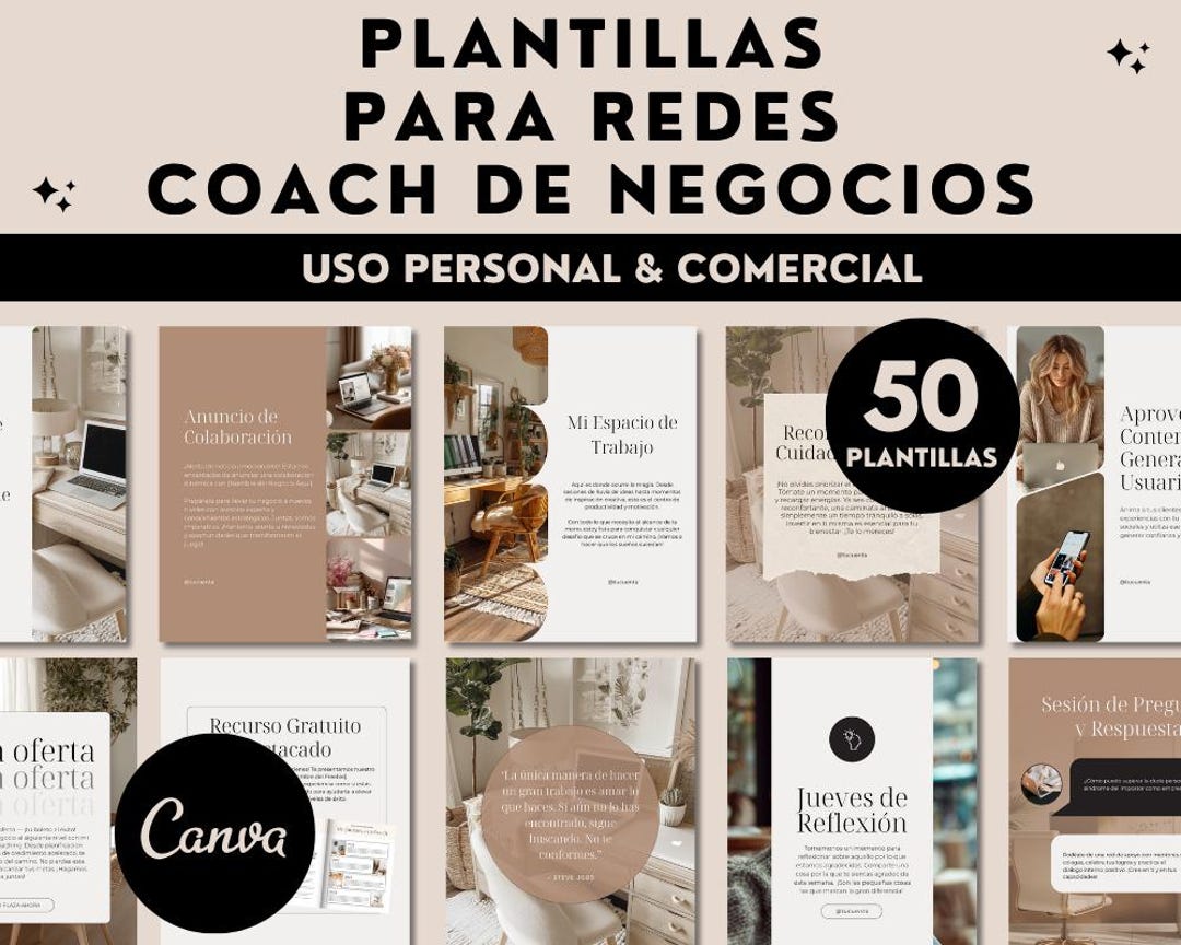 Instagram Templates for Business Coaches Editable in Canva Posts for ...