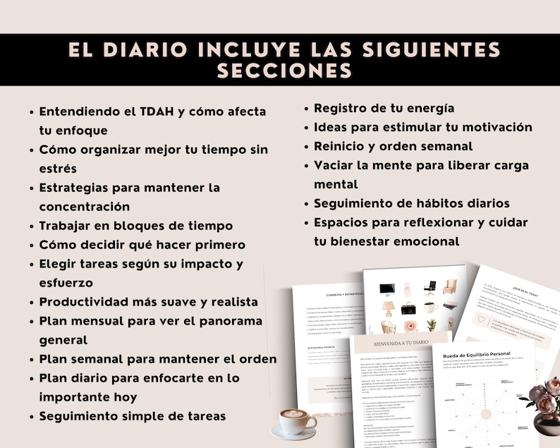 ADHD Planner, ADHD Worksheets, Planificador TDAH En Español, Adhd ...