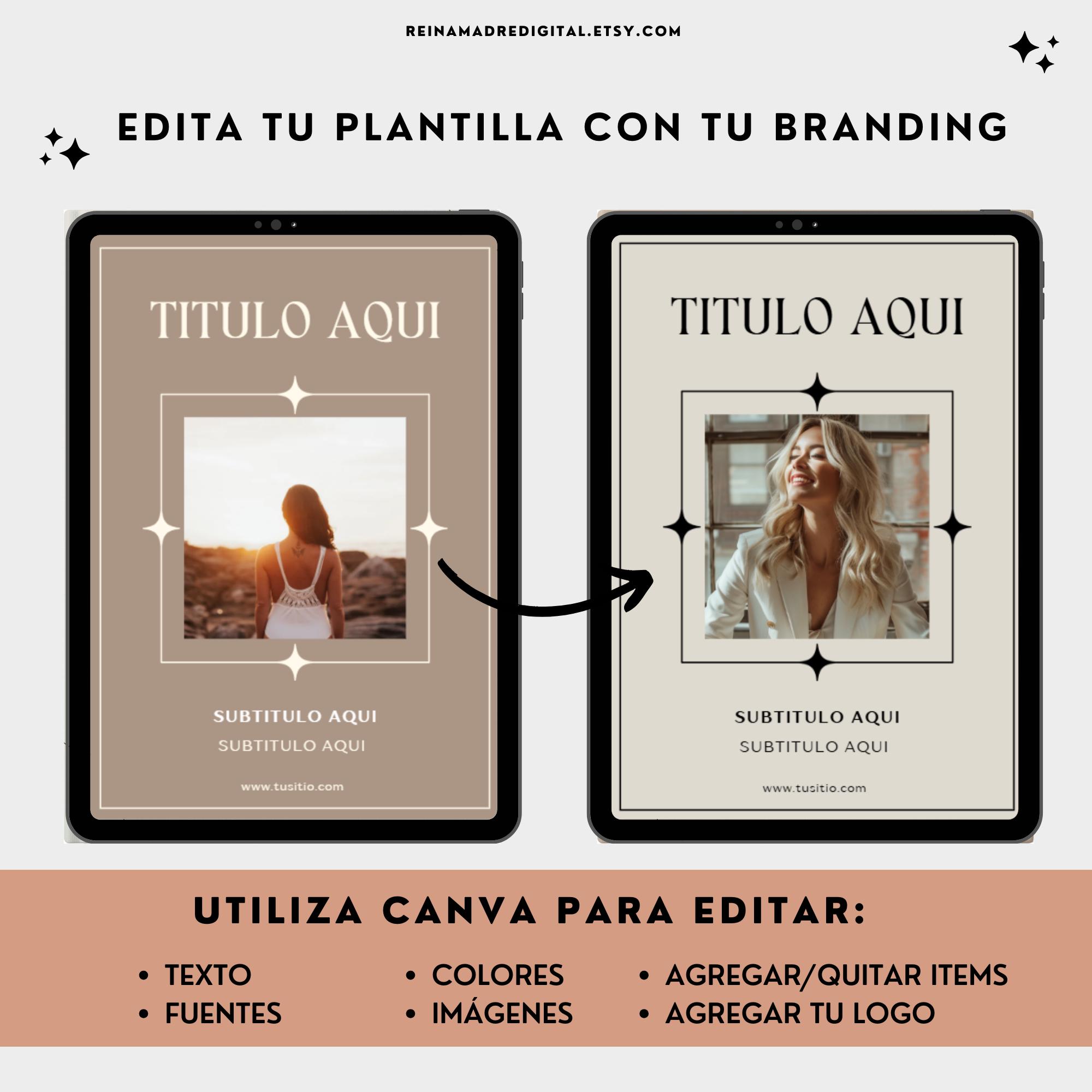 20 Editable Canva Book Cover Title Page Templates Master Resell Rights ...