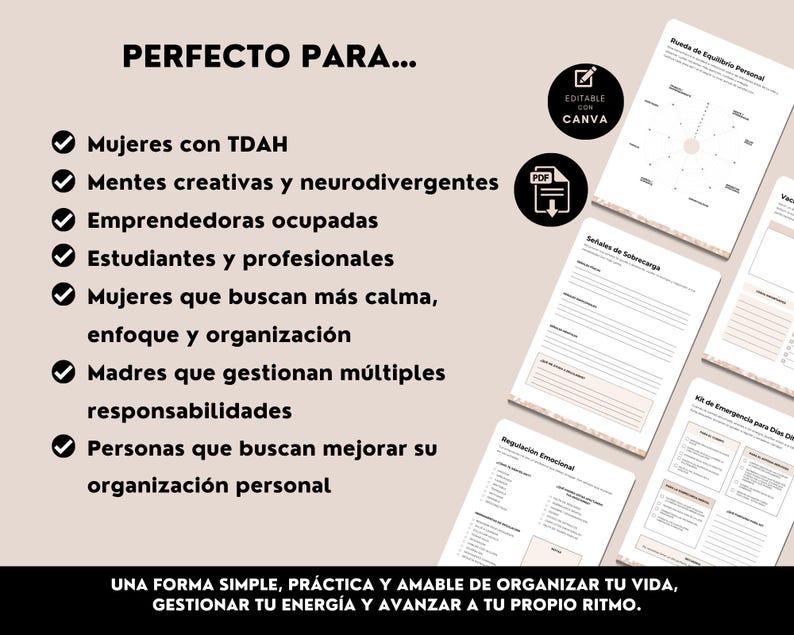 ADHD Planner, ADHD Worksheets, Planificador TDAH En Español, Adhd ...