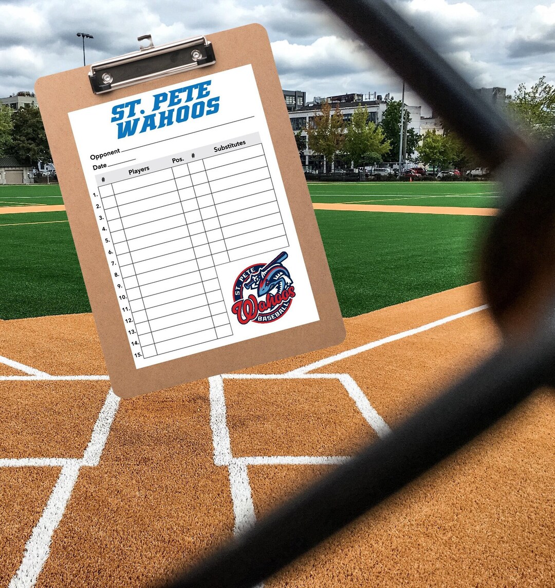Customizable Youth Baseball/softball Lineup Card Template - Instant ...
