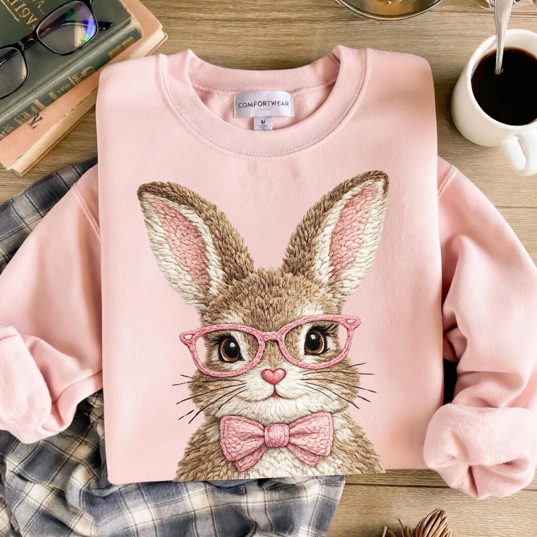Retro Easter Bunny PNG, Vintage Happy Easter Sublimation, Faux ...