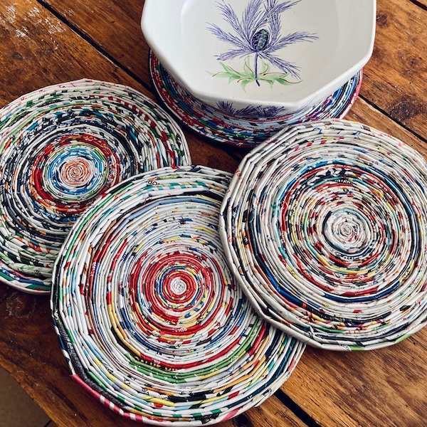 Recycled Magazine Coasters - Etsy