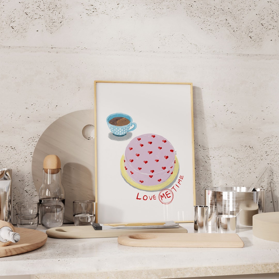 Poster_me Time Lovely Cute Illustration Home Interior Decoration Art ...