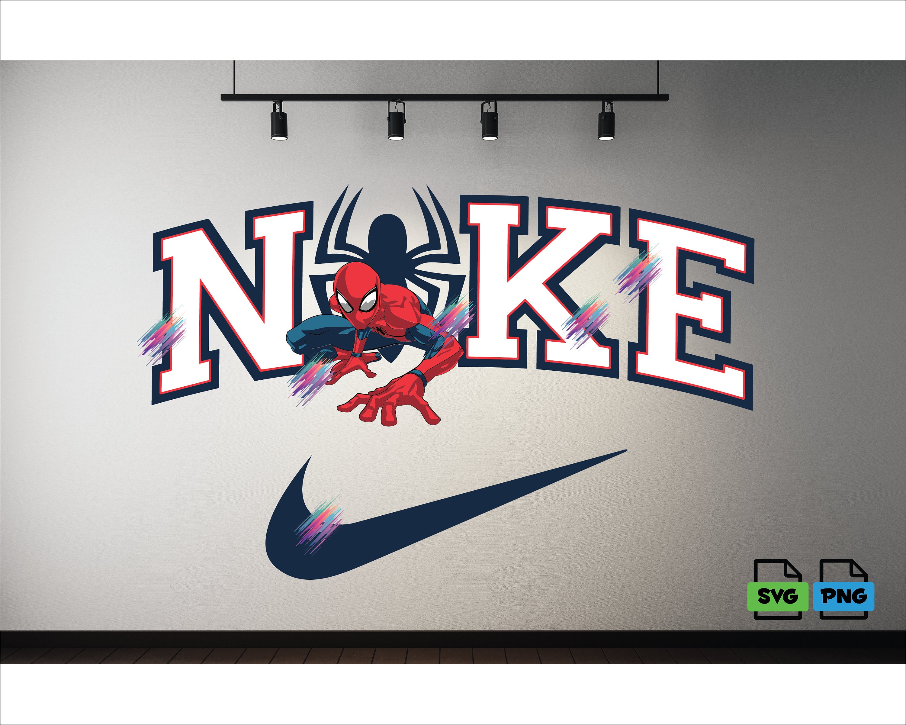 Nike Spiderman Logo - Etsy