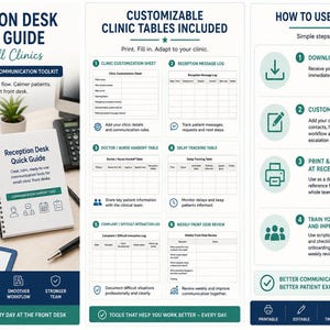 Medical Reception Desk Scripts | Small Clinic Communication Guide (PDF ...