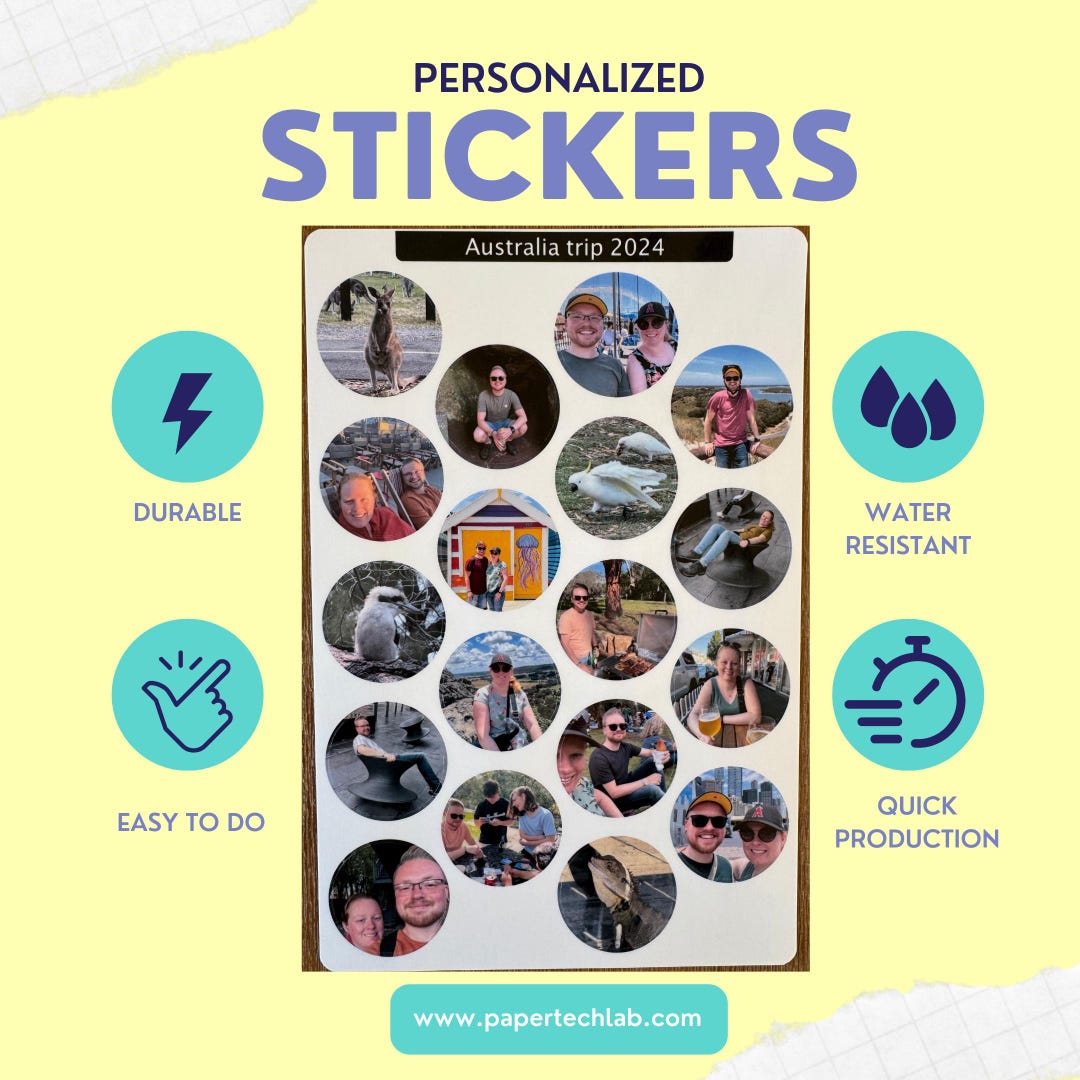 Custom Round Stickers, Personalized Sticker Sheets, Multiple Image ...