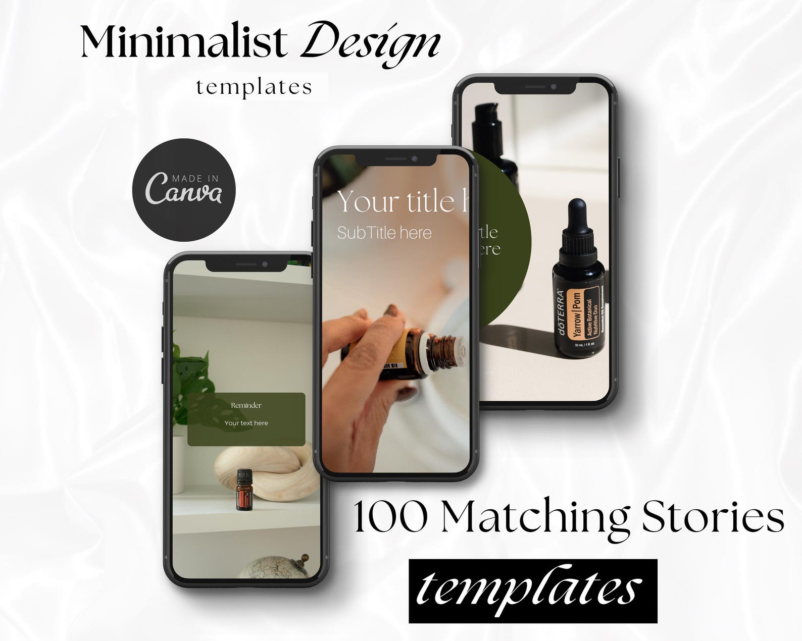 DOTERRA Minimalist Green Canva Templates | Editable Instagram Posts ...