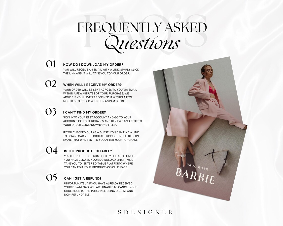 MODERN & SOPHISTICATED ROSE Instagram Posts and Stories Canva Templates ...