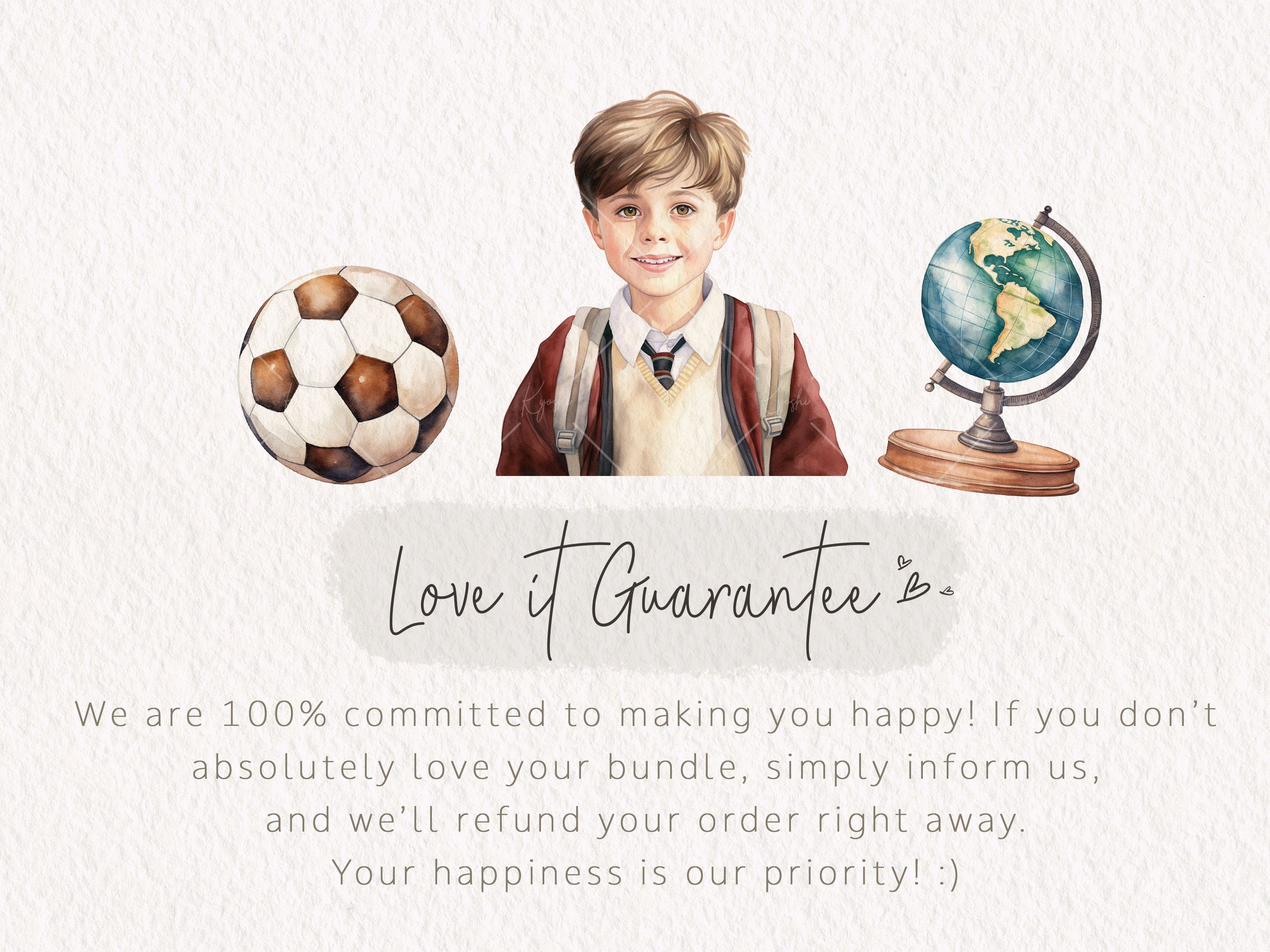 Watercolor Teacher Clipart Bundle, Cute School Clip Art Set, Education ...