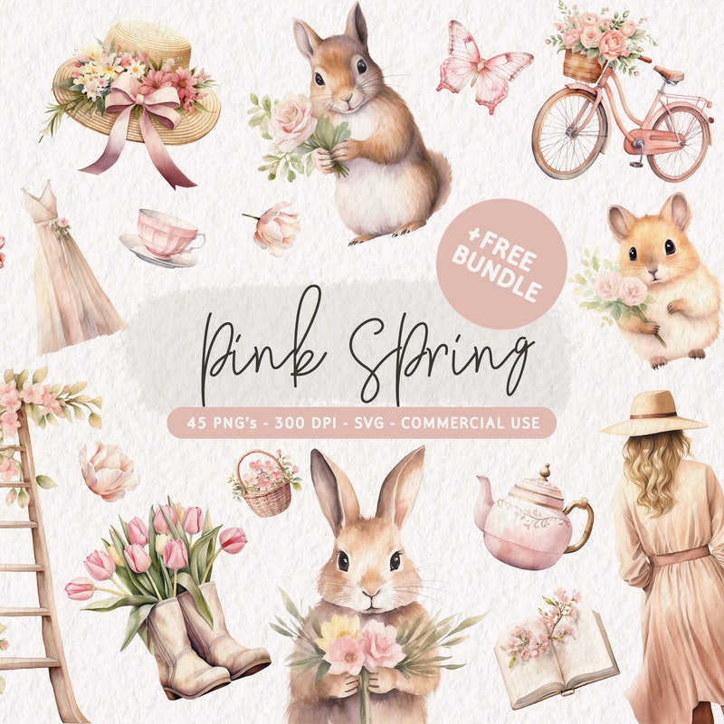 Spring Clip Art - Etsy