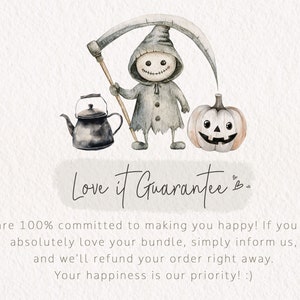 Cute Halloween Clipart Bundle, Watercolor Happy Halloween Clip Art ...