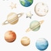 Watercolor Space Clipart PNG, Cute Astronaut & Planets, Rocket ...