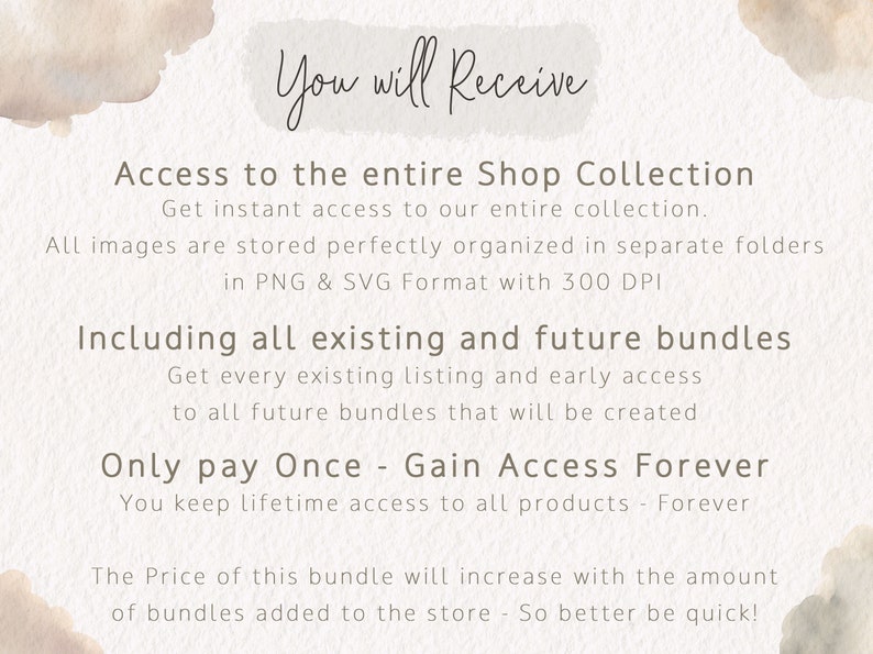 Whole Shop Clipart Bundle, Unlimited Lifetime Shop Access, Entire Store ...