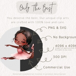 Pink Ballerina Clipart Bundle, Watercolor Ballerina PNG, Cute Ballerina ...