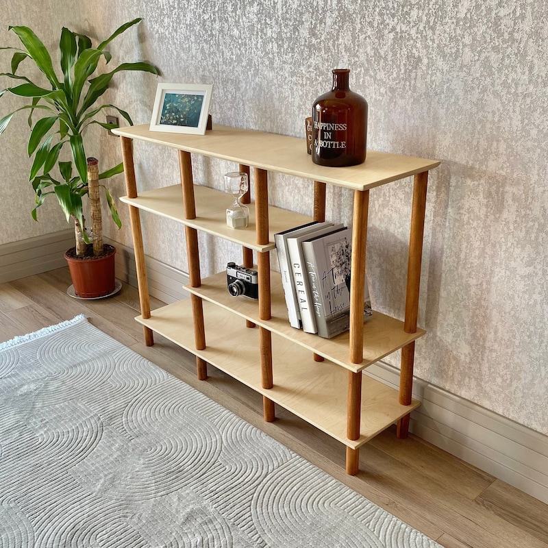 Low Bookshelf - Etsy