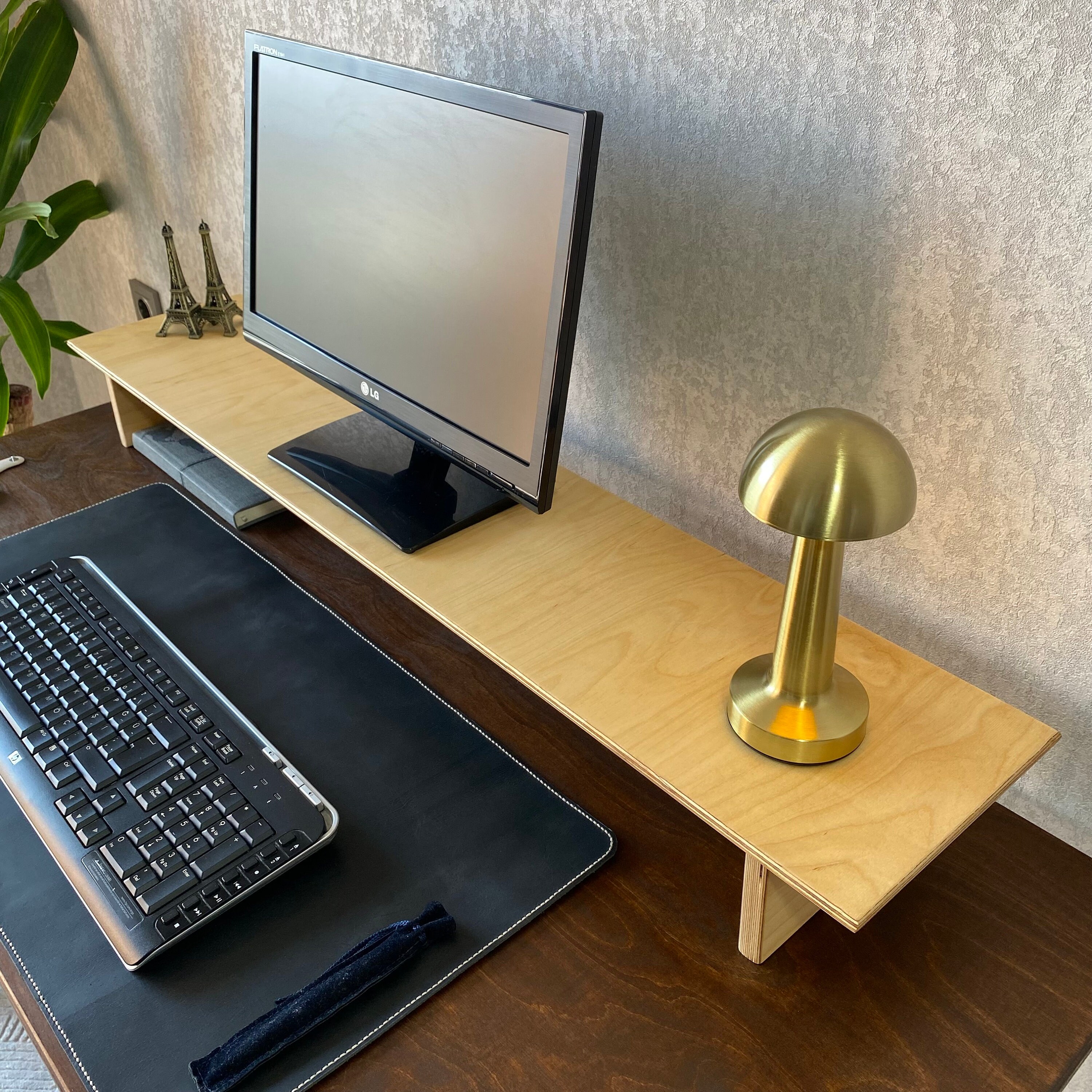 Desk Shelf, Desk Stand, Wooden Desk Shelf, Monitor Riser, Monitor Shelf ...
