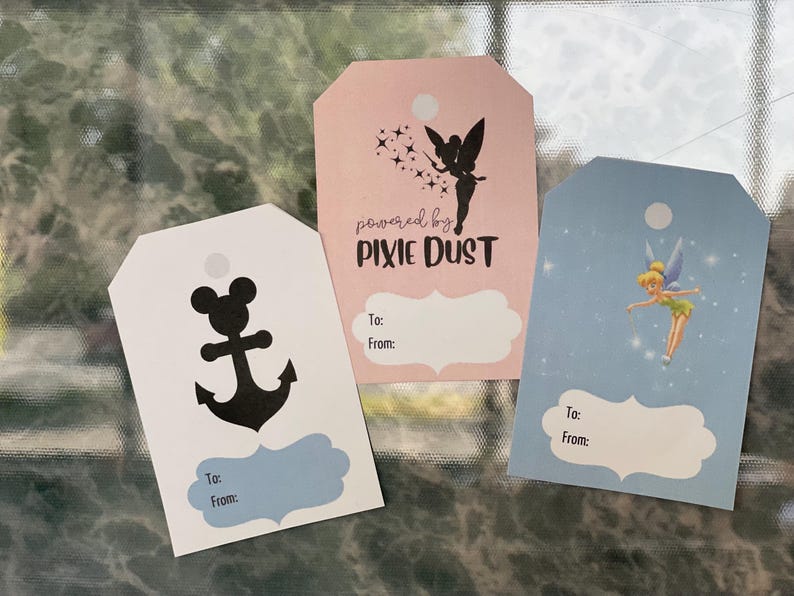 Disney Cruise Gift Tags - Pixie Dust Theme, Printable (digital Download ...
