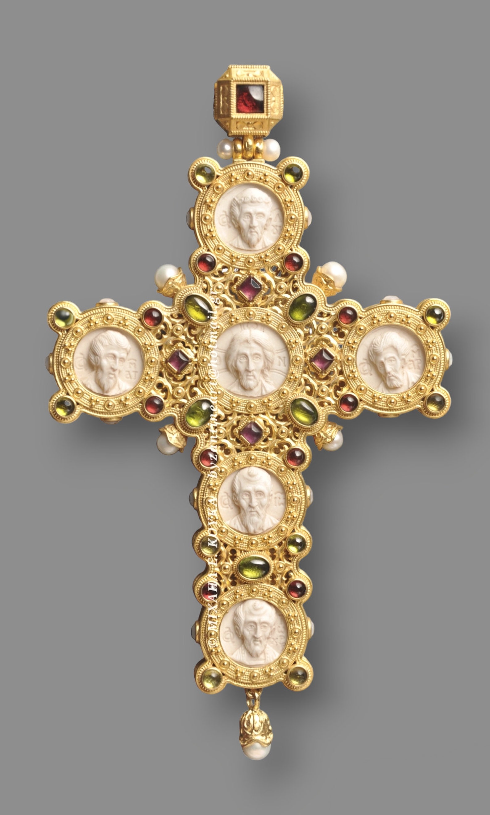 Pectoral Byzantine Cross Silver 925, Orthodox Cross, Byzantine ...