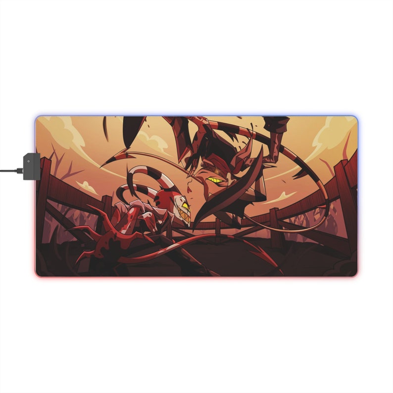 Helluva Boss || Blitzo Vs Striker || Led Desk Mat - Etsy