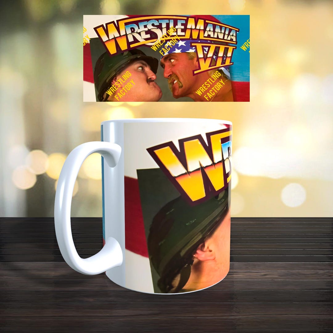 30.. WWF WWE Wrestlemania 7 Hulk Hogan SGT Slaughter Brand New Custom ...