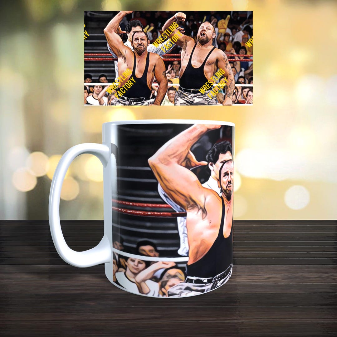 27.. WWF Luke & Butch the Bushwhackers Brand New Custom 11oz ...