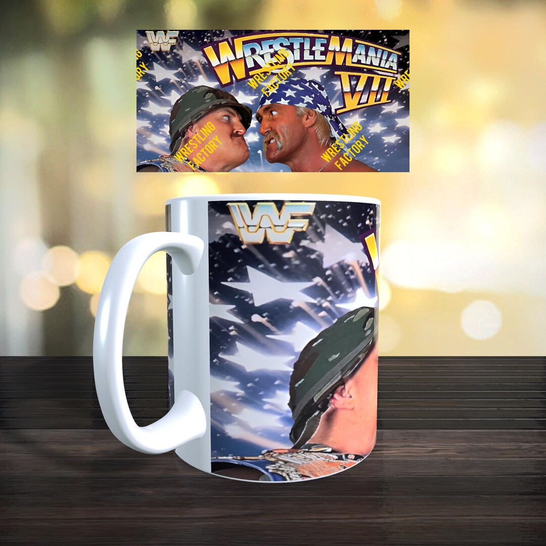 31.. WWF WWE Wrestlemania 7 Hulk Hogan SGT Slaughter Brand New Custom ...