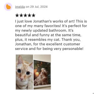 Vintage Japanese Black Cat Eating Dumplings Wall Art Print, Unique Cat ...